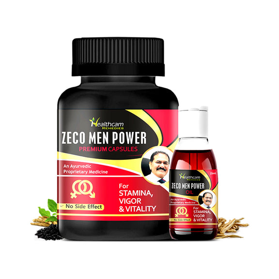 Enhance Men's Vitality Naturally: Zeco Men Power Capsules & Oil ...